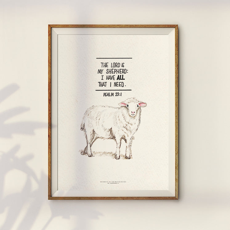 The Lord is My Shepherd | Poster | The Commandment Co – The Commandment Co