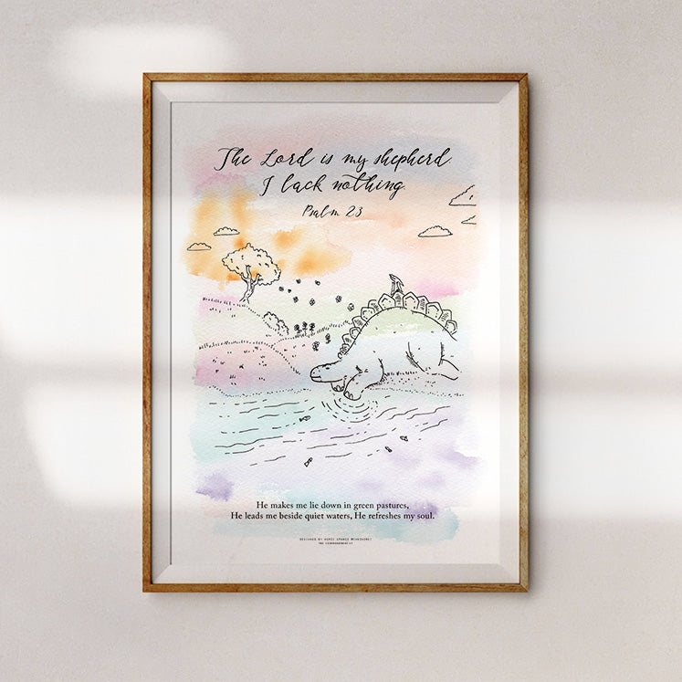 The Lord Is My Shepherd | Poster | The Commandment Co – The Commandment Co