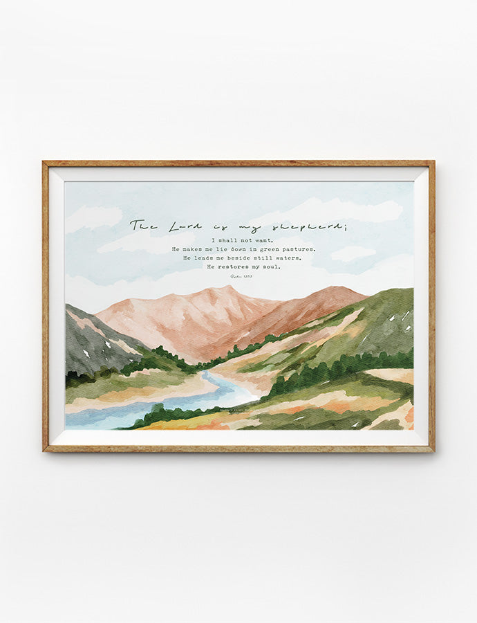 Psalm 23 | Poster | The Commandment Co – The Commandment Co