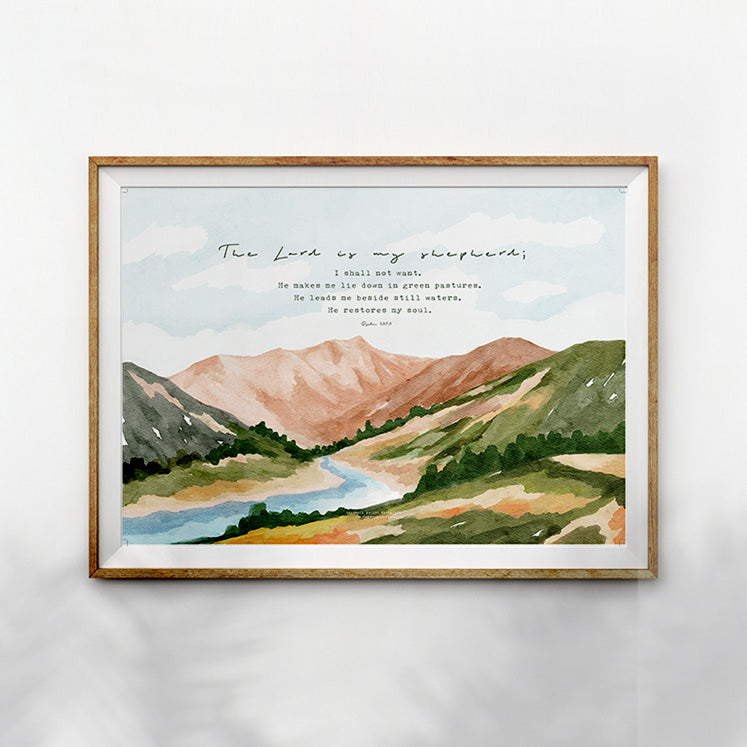 Psalm 23 | Poster | The Commandment Co – The Commandment Co
