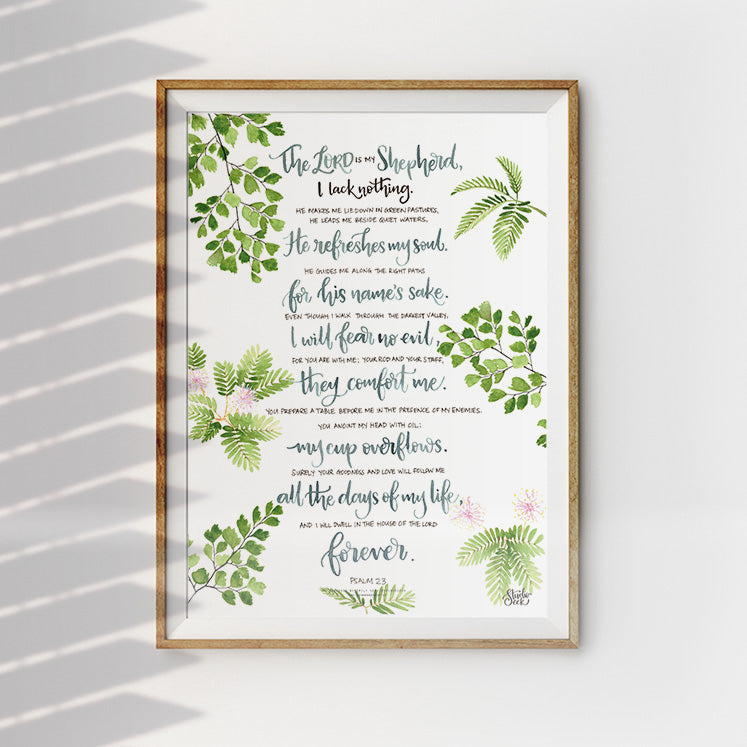 The Lord Is My Shepherd | Poster | Studio Seck x TCCo – The Commandment Co