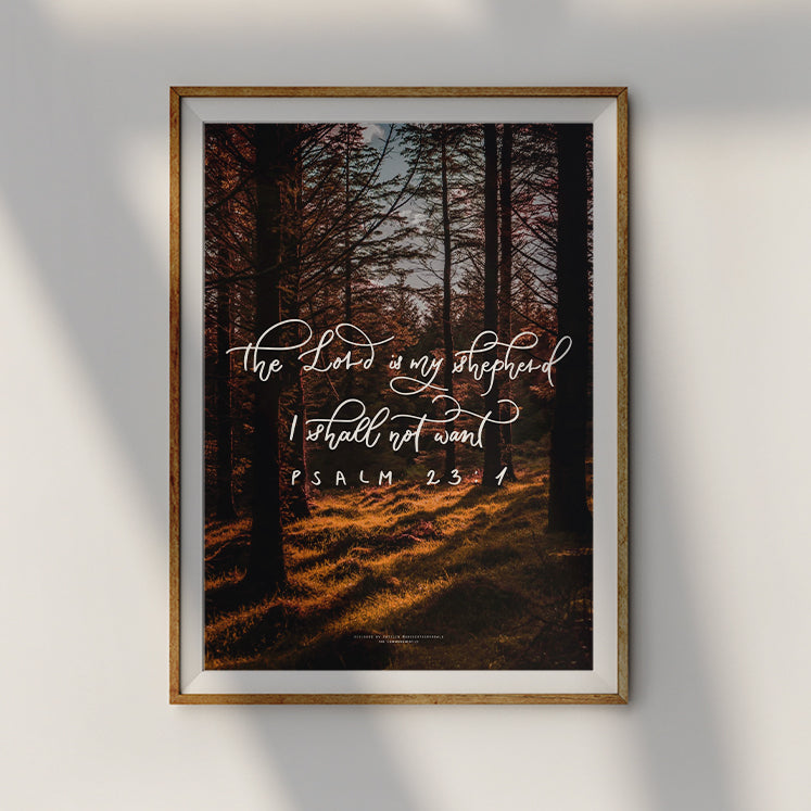 The Lord Is My Shepherd | Poster | The Commandment Co – The Commandment Co