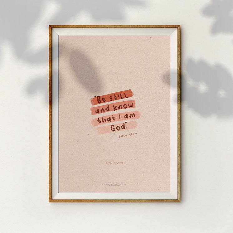 Be Still | Poster | The Commandment Co – The Commandment Co