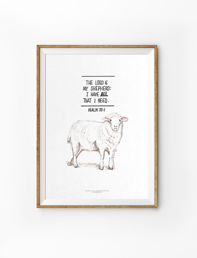 The Lord is My Shepherd | Poster | The Commandment Co – The Commandment Co