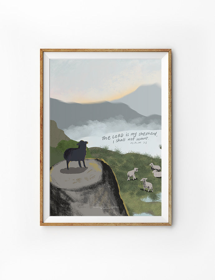 Psalm 23 | Poster | The Commandment Co – The Commandment Co