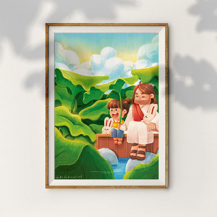 Sit with God | Poster | Dokidokinatnat x TCCo – The Commandment Co