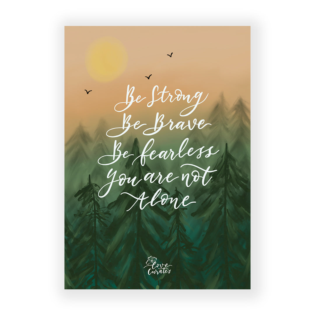 Strong, Brave, Fearless | Card | The Commandment Co – The Commandment Co