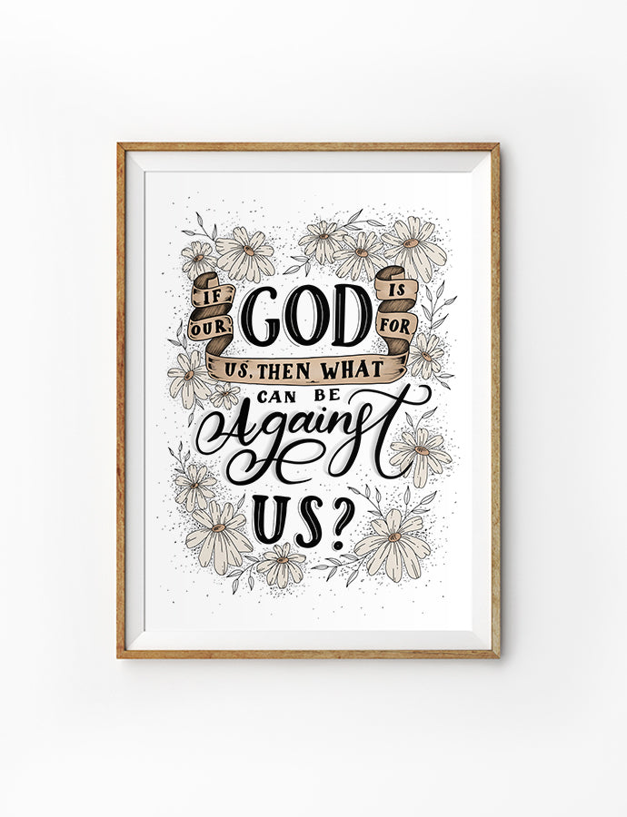 If Our God Is For Us | Poster | The Commandment Co – The Commandment Co