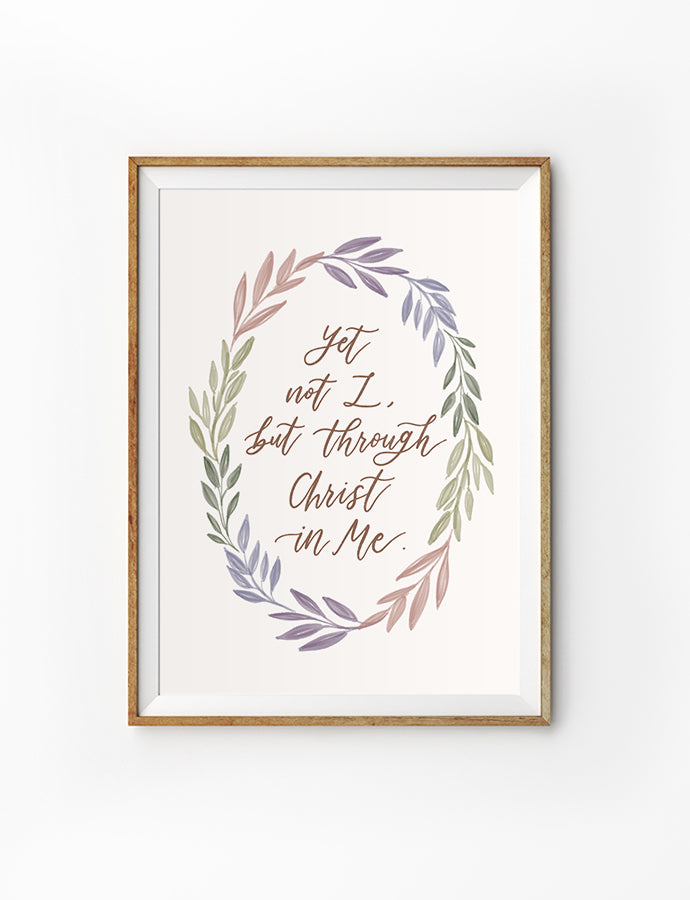 Through Christ in Me | Poster | The Commandment Co – The Commandment Co
