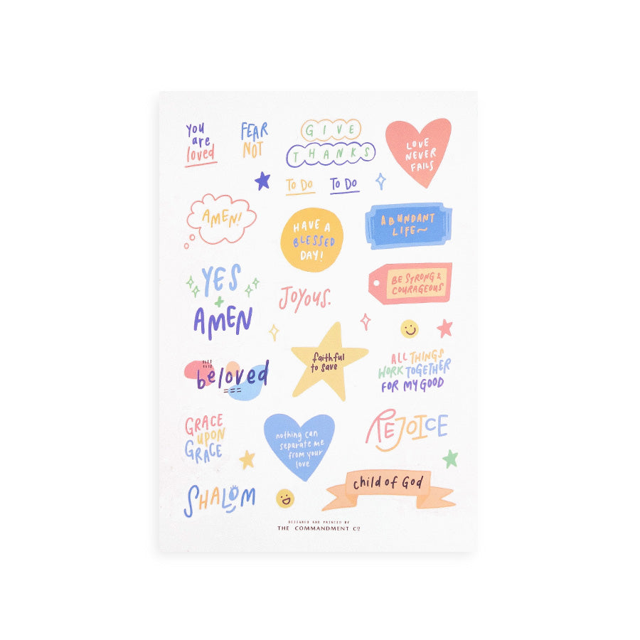 Rejoice | Journaling Sticker Sheet – The Commandment Co