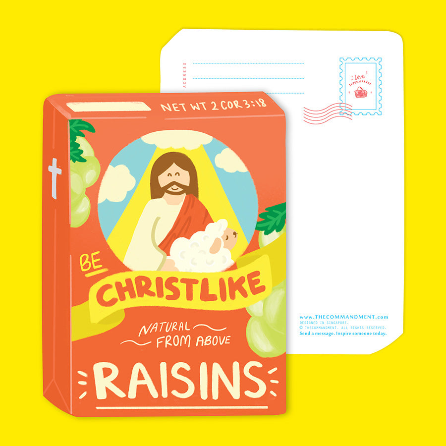 Raisins Christlike | Cards | The Commandment Co – The Commandment Co
