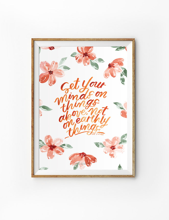Set Your Minds On Things Above | Poster | The Commandment Co – The ...