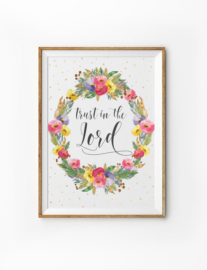 Trust in The Lord | Poster | The Commandment Co – The Commandment Co